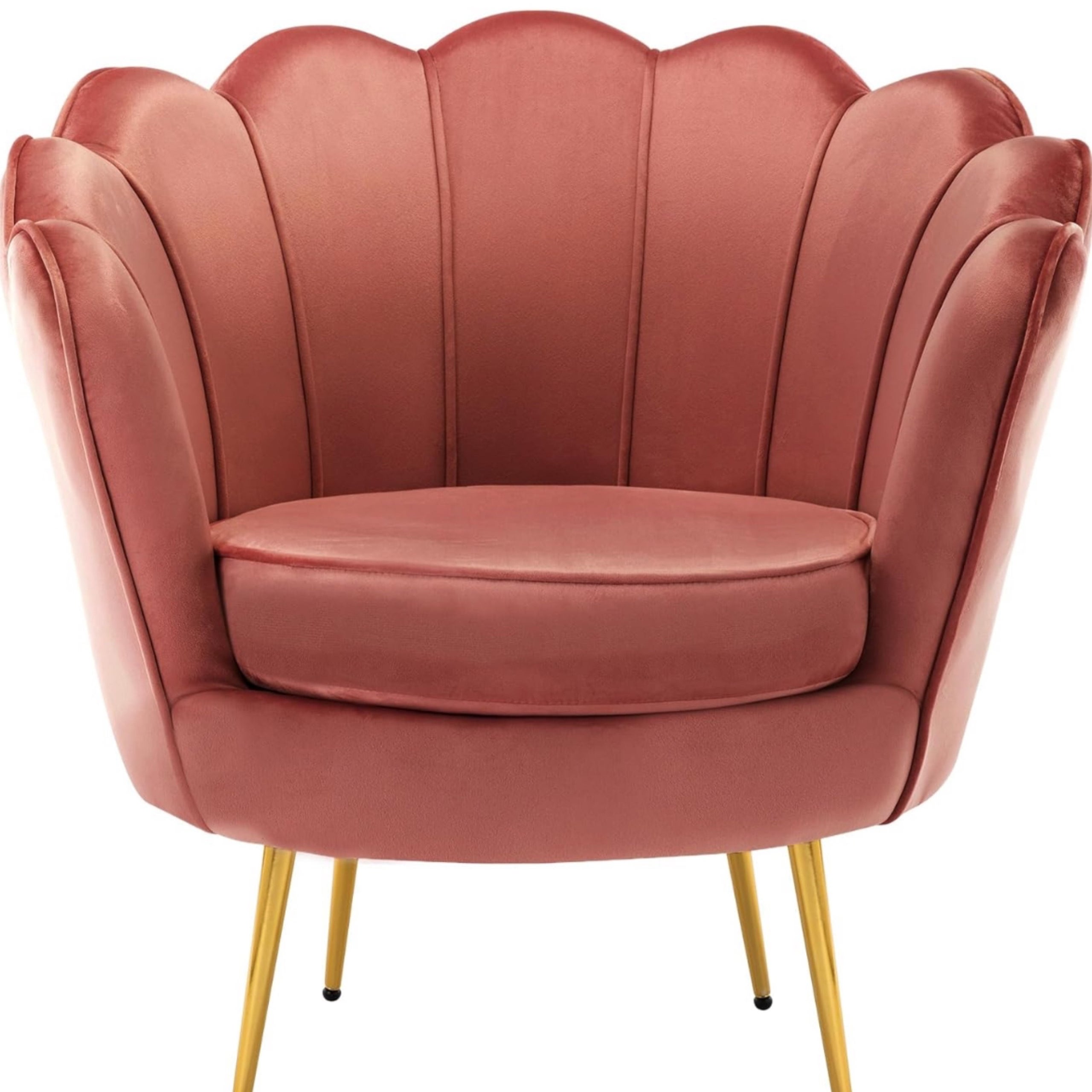 Coral velvet chair store